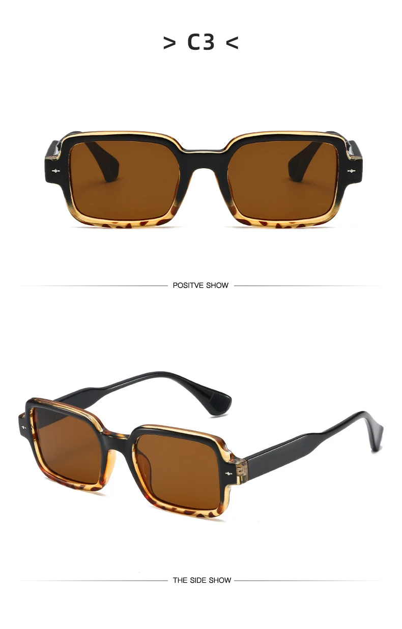 Ins 2024 Trend Luxury Square Shades Sunglasses for Men & Ladies