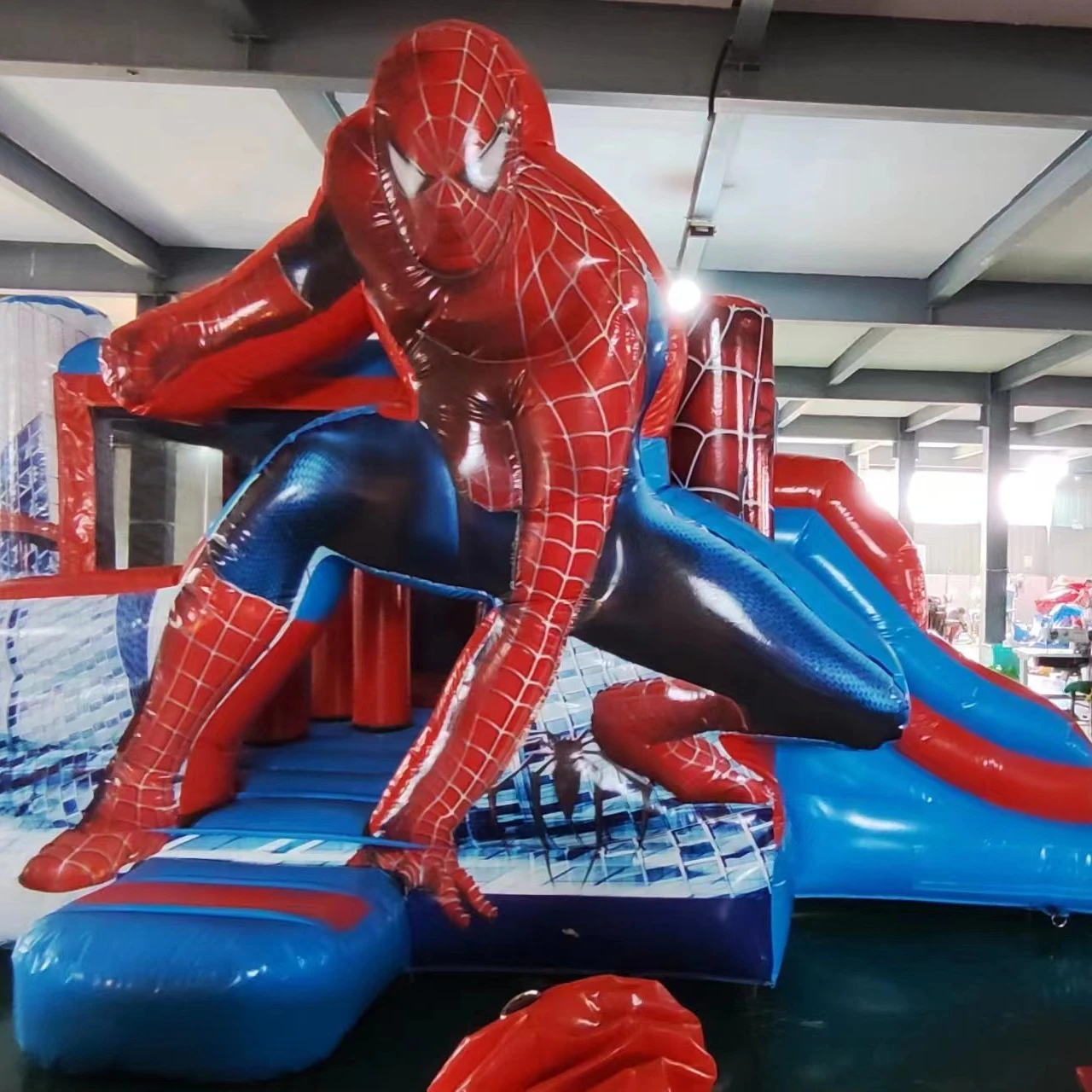 Commercial Spiderman Spider Man Slide Combo Commercial Kid Inflatable ...
