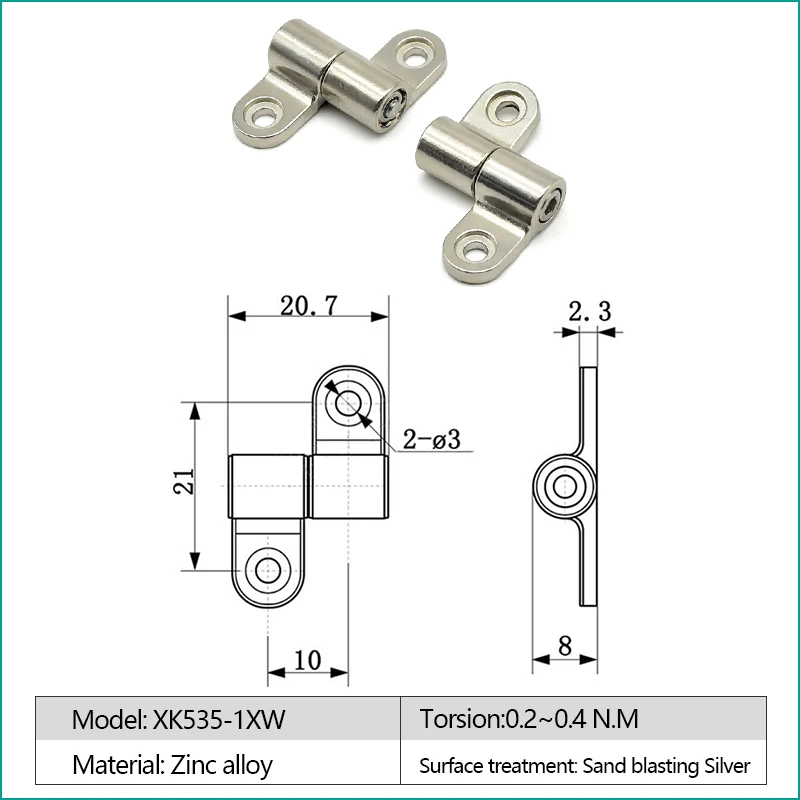 Custom Butt Hinges - Small Torque Friction Hinge Supplier