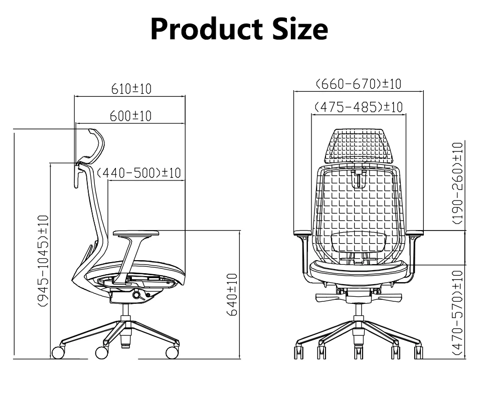 Sitzone Multifunction High Back Ergonomic Mesh Office Chair ...