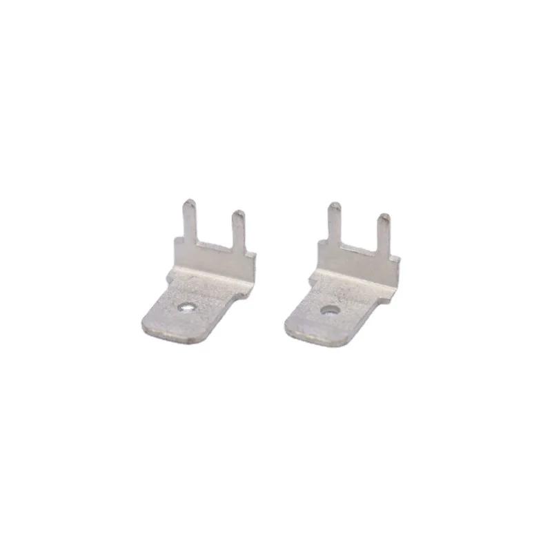 90 Degree Angle Brass PCB Tab Solder Terminal Lug - HD