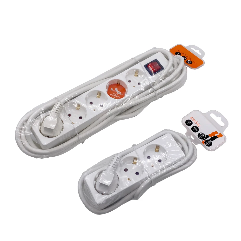 1 Prong Power Strip 1 Way Socket Extension Lead Ip20 Extension Cord ...