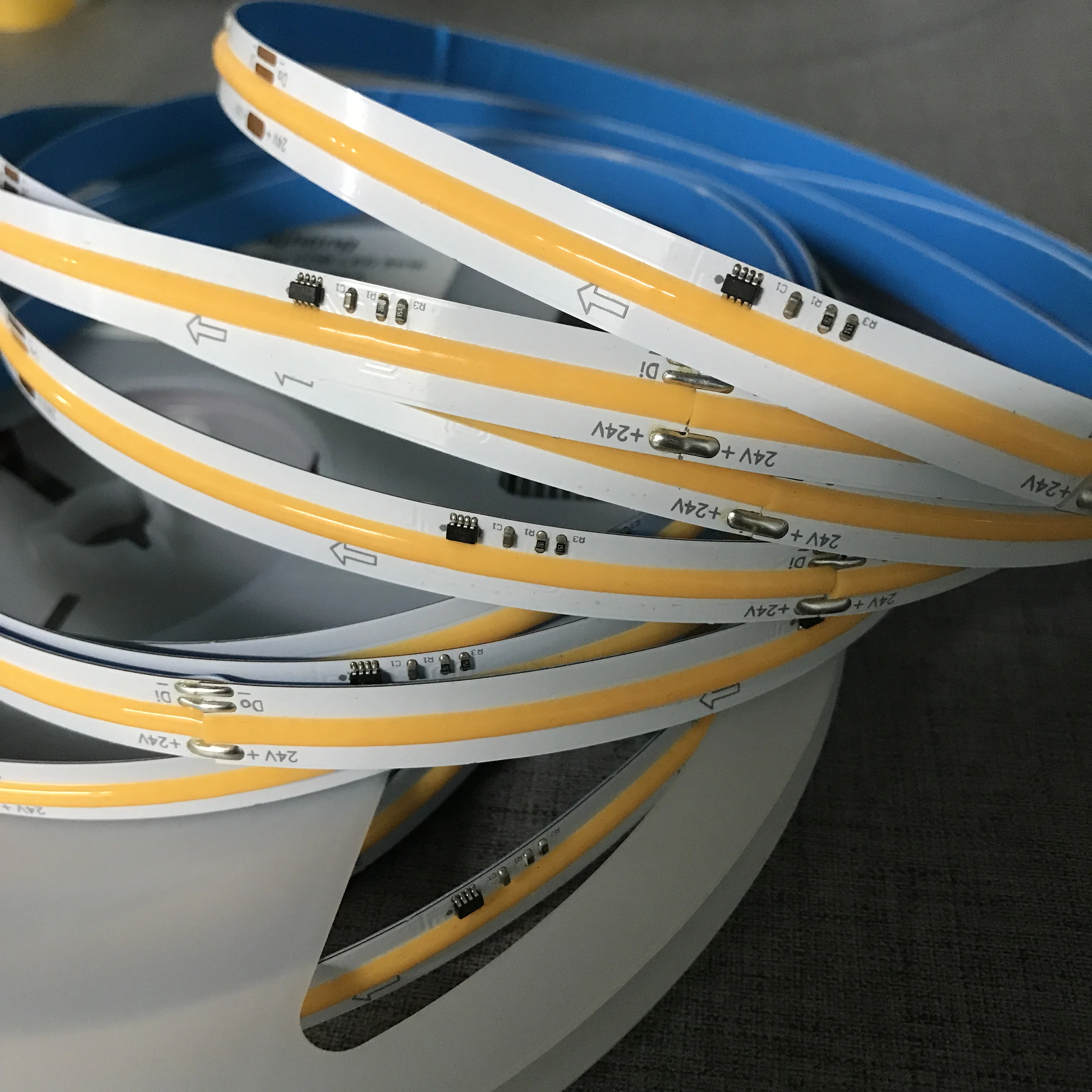 24v 3000k Running Water Strip Light Cob Led Strip Addressable Led Strip ...