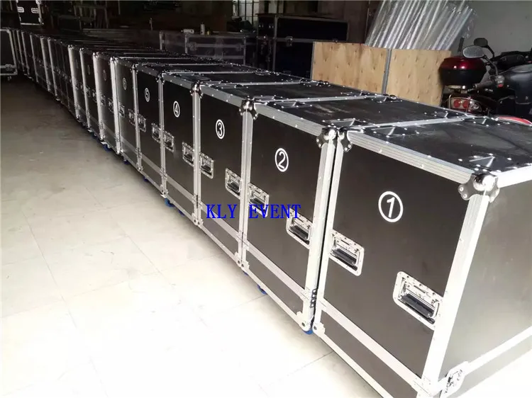 Two Doors Heavy Duty Storage Box Aluminum Road Flight Case With Wheels ...