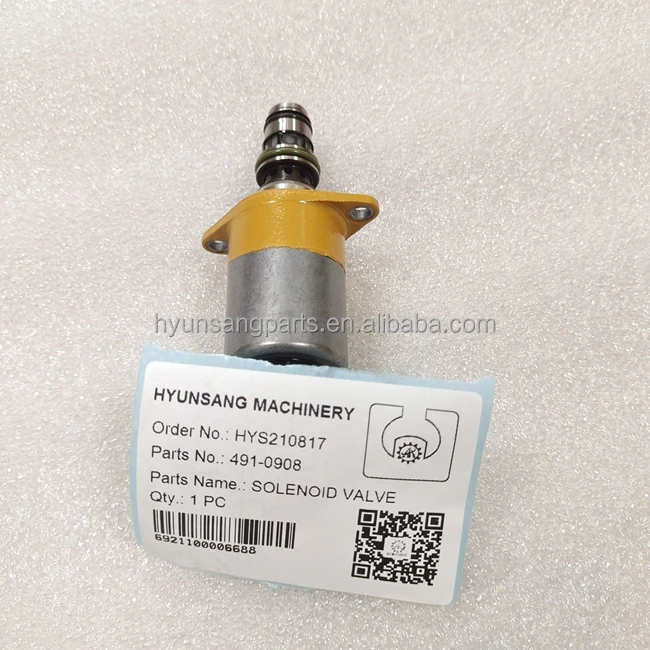 Hyunsang挖掘机零件电磁阀491-0908 4910908 4859231 485-9231，用于E110B E300 E311B ...