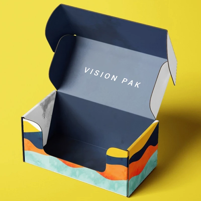 Visionpak Custom Corrugated Gift Box Packaging For Clothes T-shirt ...