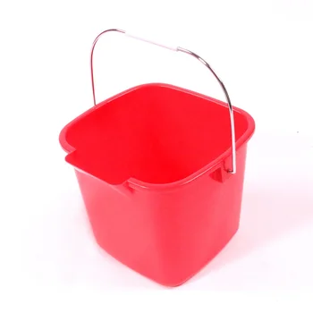 Small Red Sanitizing Bucket 3 Quart Cleaning Pail Square Containers ...
