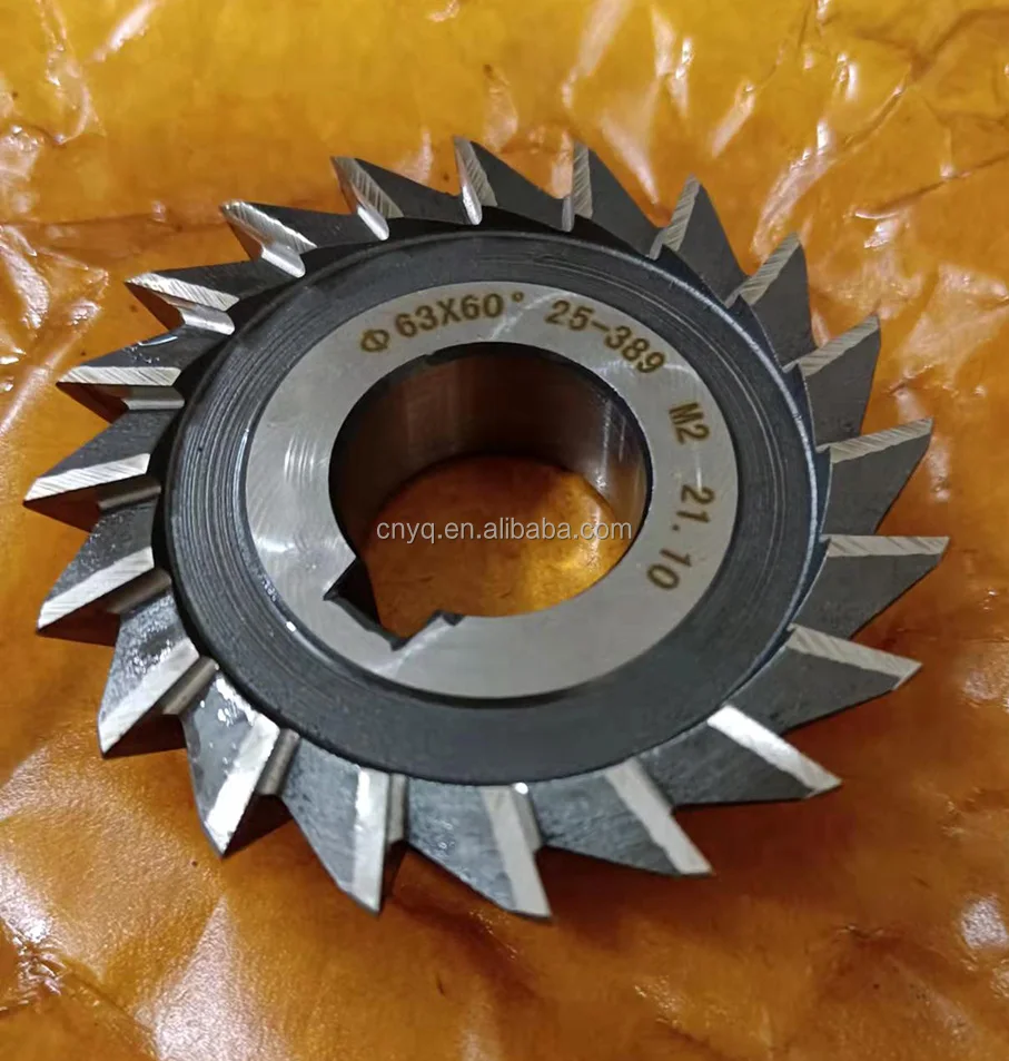 HSS M2/M35 60 Degree Double Angle Milling Cutter with TIN