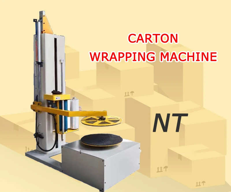 Small Carton Box Stretch Film Wrapping Machine Mini Film Wrapping ...