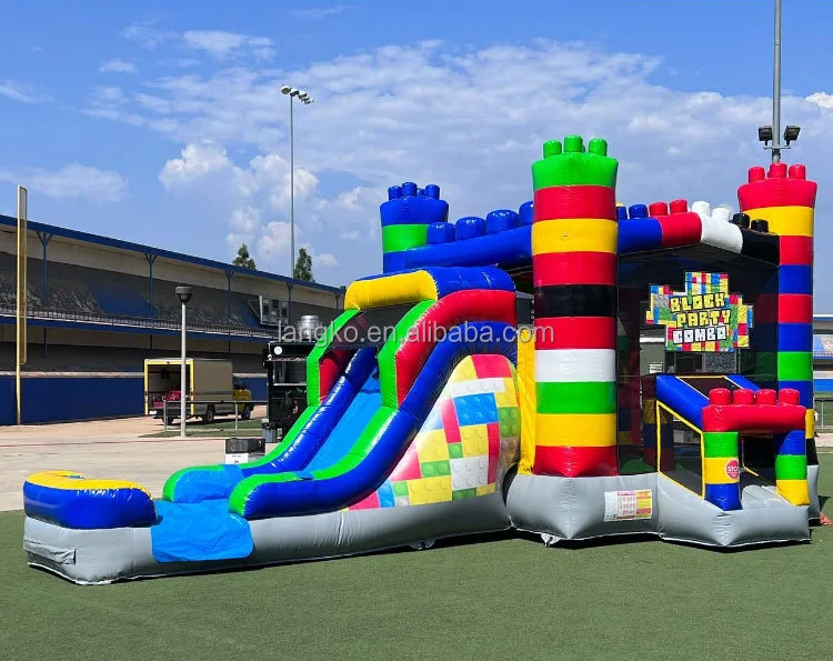 Commercial Inflatable Bouncy Castle Wet Combo New Inflatable Bounce ...