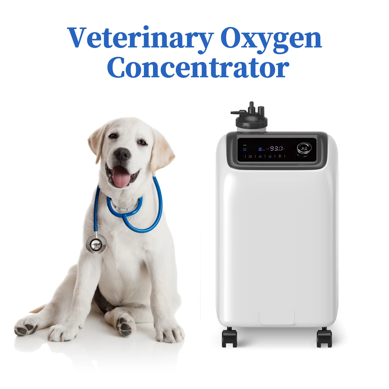 Portable 5L Oxygene Concentrator Machine Veterinary Oxygen Generator ...