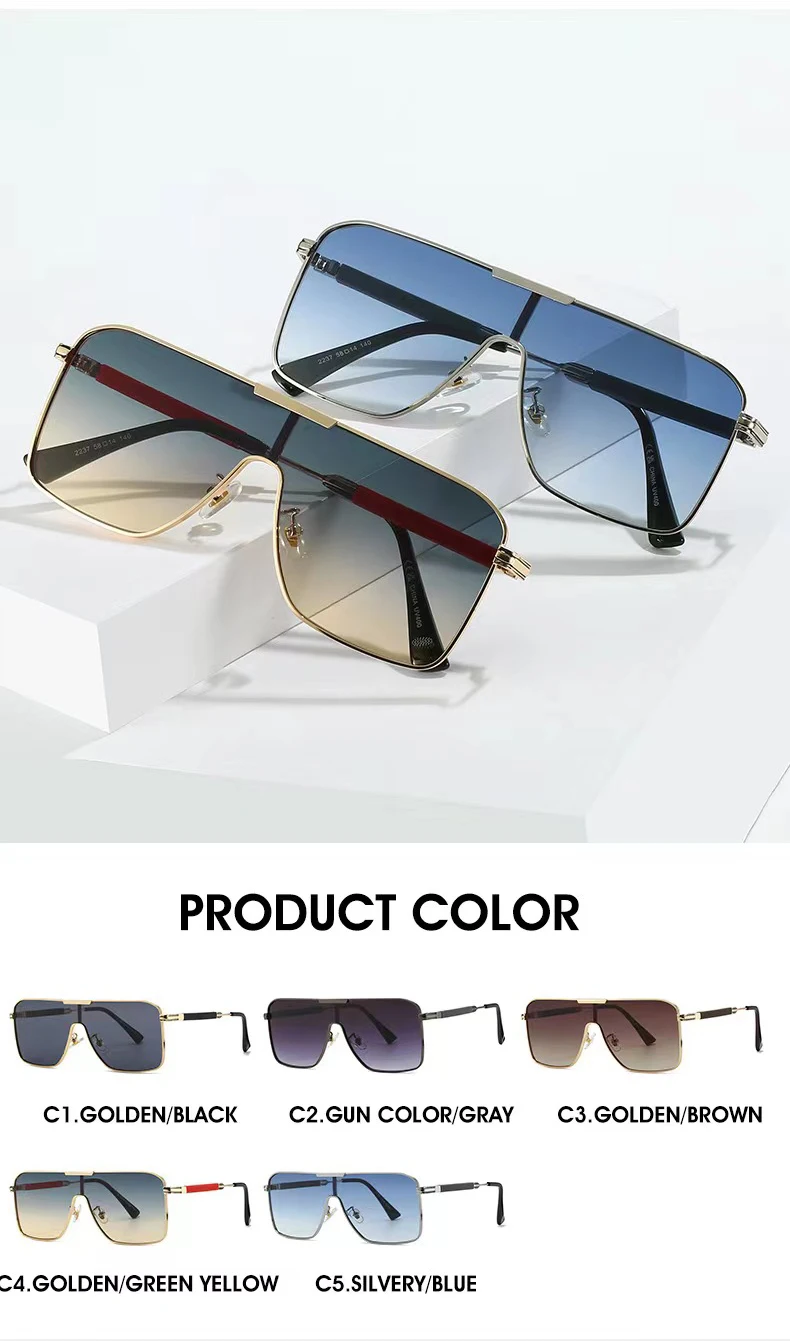 Light Shade Sunglasses Wholesale Metal Polarized Mens Luxury Oversized ...