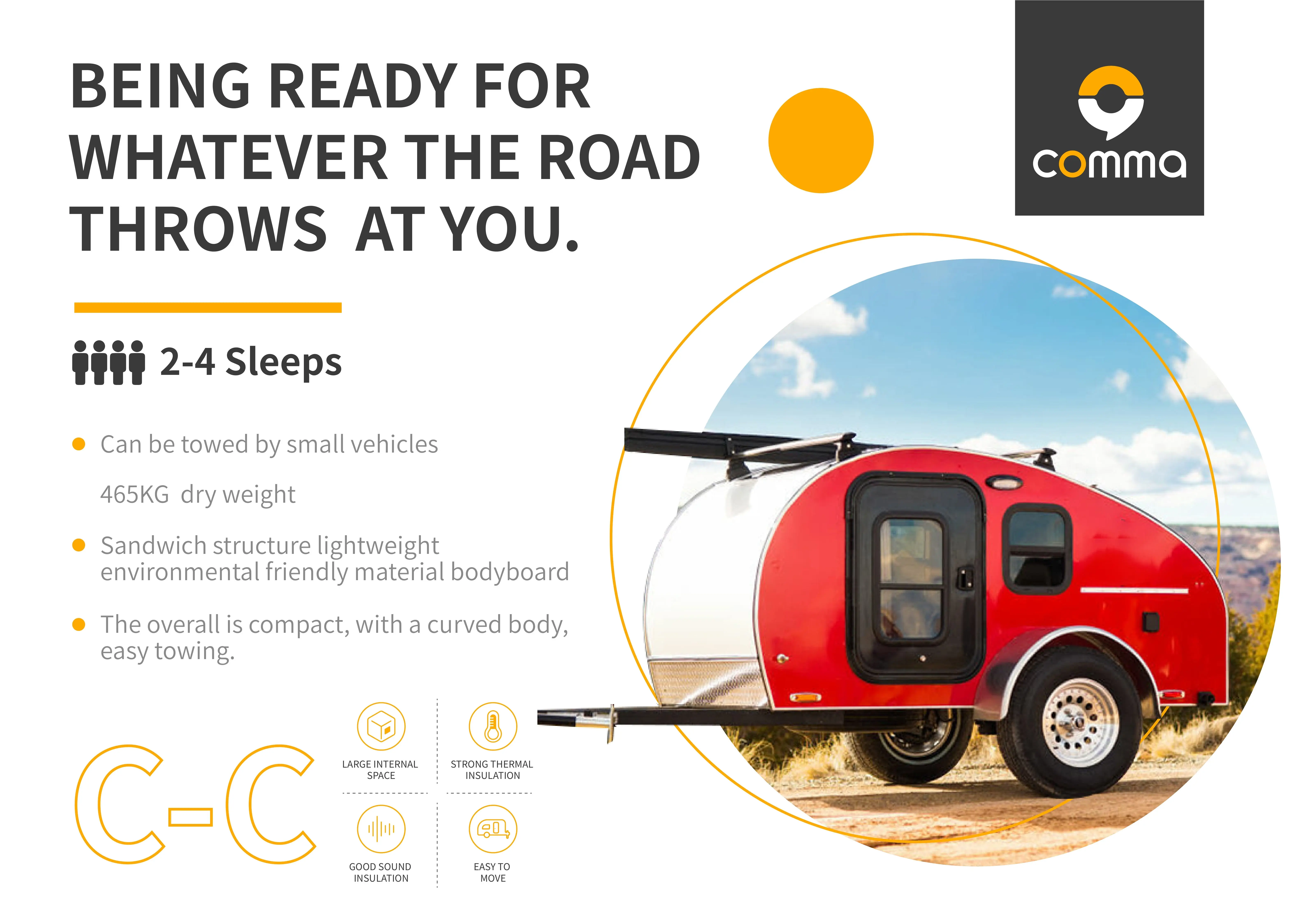 Australian Compact 2 Person Fiberglass Off Road Pop Top Glaming Mini ...