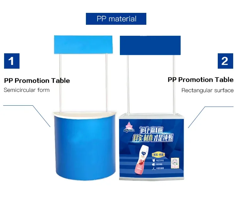 Portable Promote Table Display Stand PVC Promotion Advertising Table ...