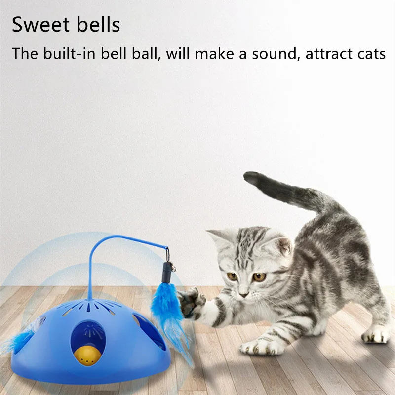 Interactive 2 Speed Mode Electronic Smart Automatic Motion Cat Toy Fun ...