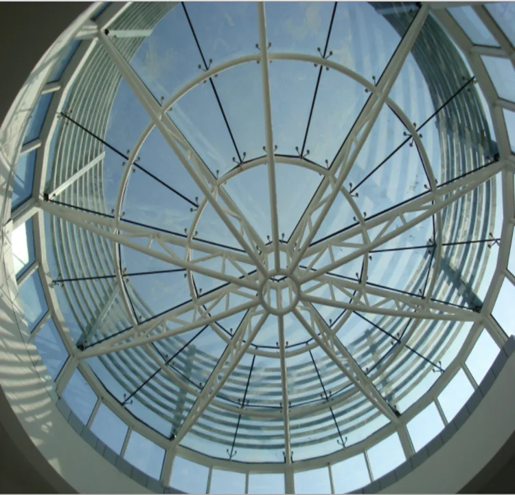 Prefab Dome Glass Roof Structure - Space Frame Skylight