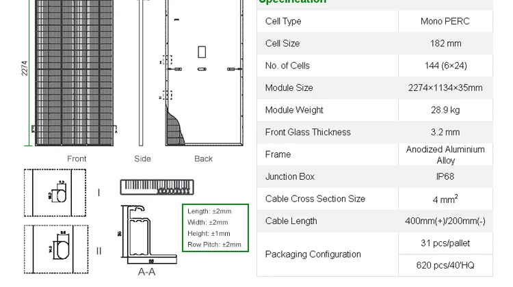 550W Solar Panels - Efficient Monocrystalline Solutions