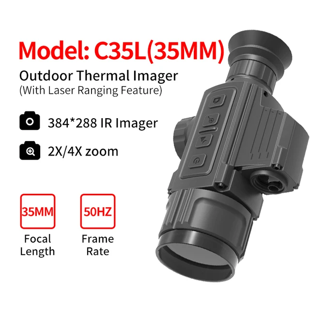 640*512 Monocular Long Distance Hunting Laser Sight Thermal Sights ...