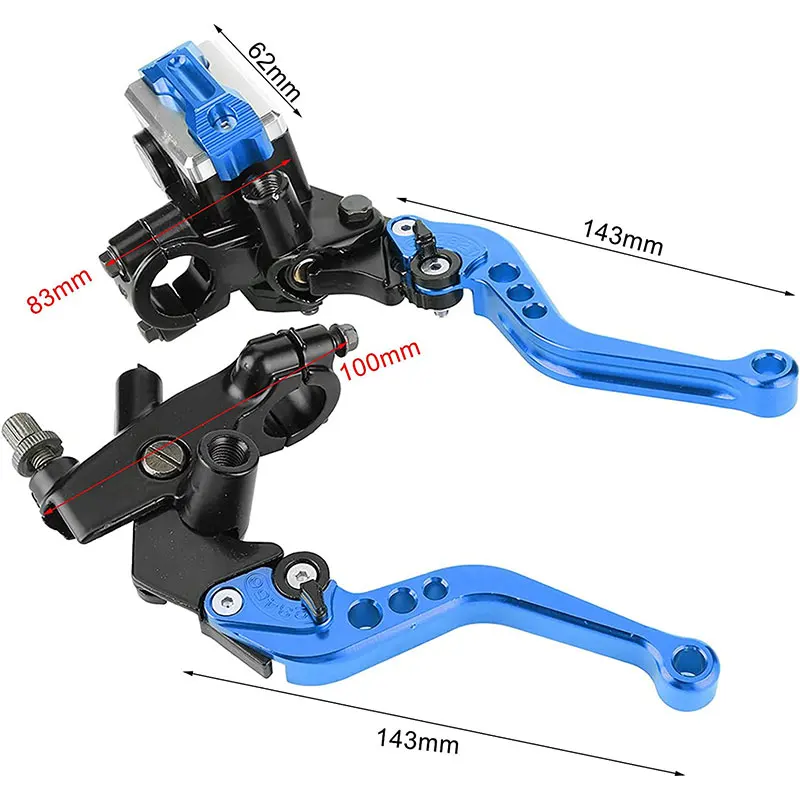 Motorcycle Brake Clutch Levers Universal Front Brake Master Cylinder ...