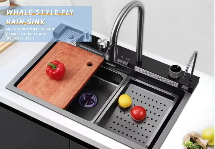 2025 Popular Large Single Slot Multifunction Sink - Anti-Scratch LED ...