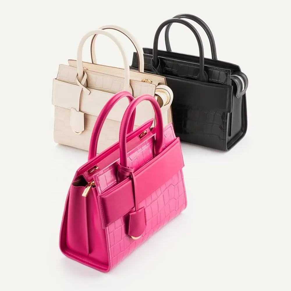 Customized Logo Pu Crocodile Leather Womens Tote Bags Classic Large ...