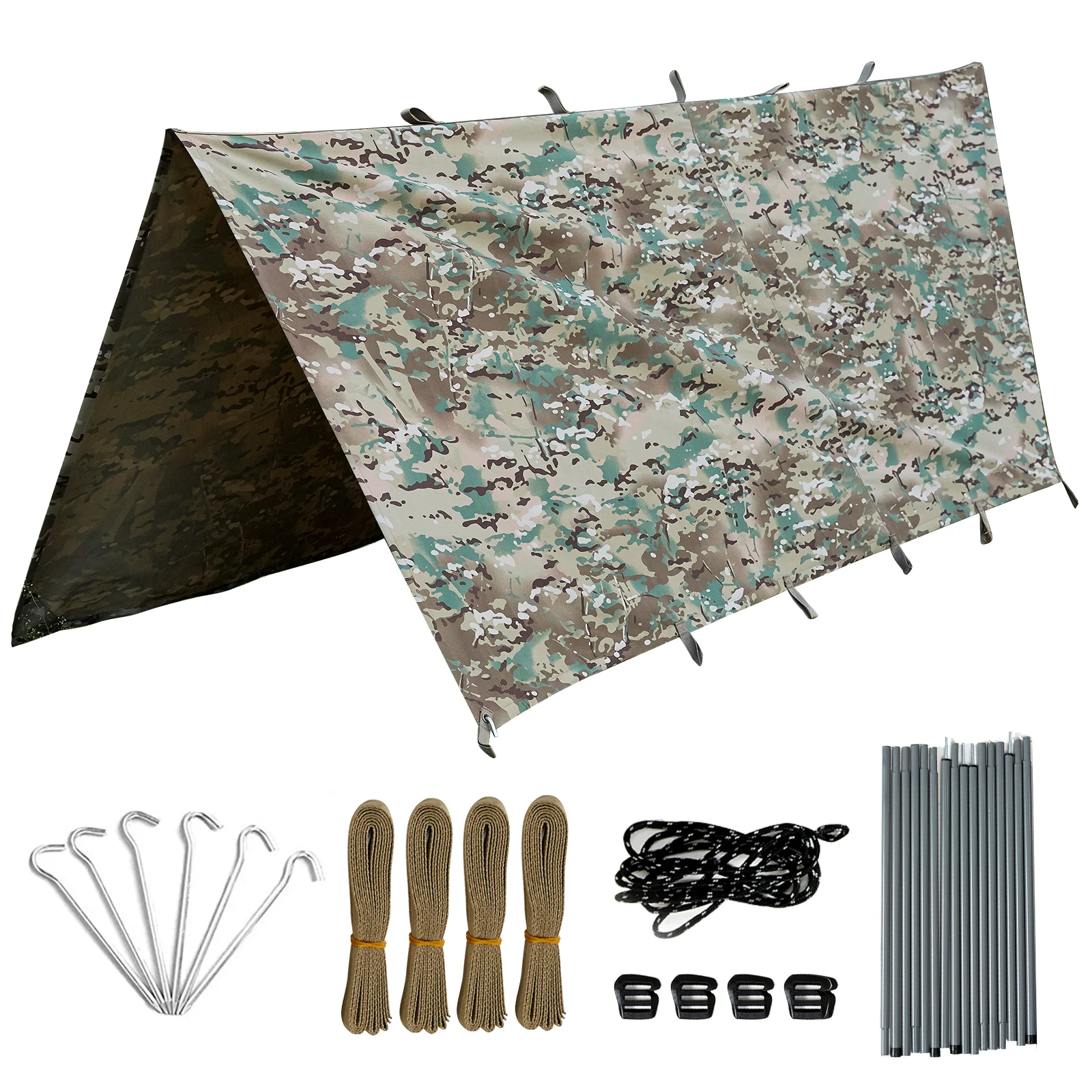 Akmax Modular Bivy Cover Tarp Tent Shelter Multicam Camouflage