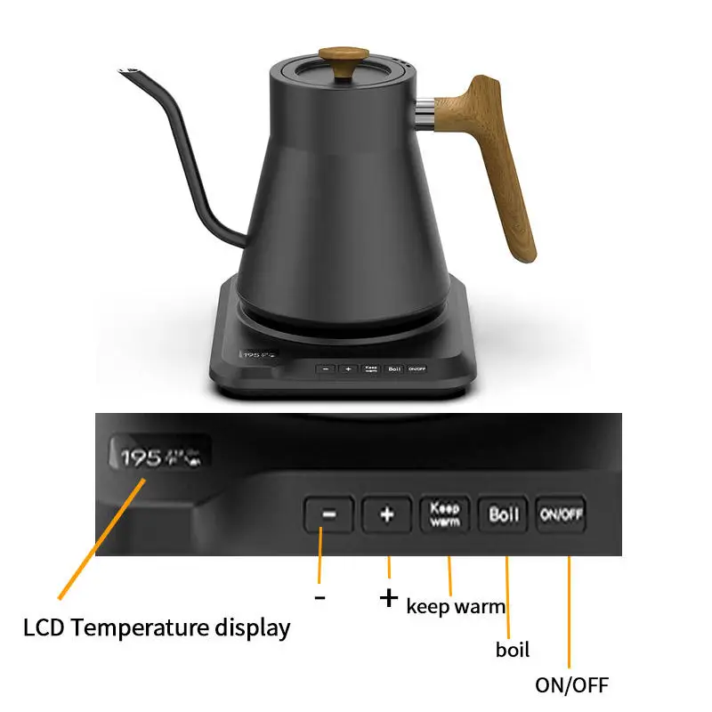 Smart Electric Kettles with Temperature Control for Pour Over