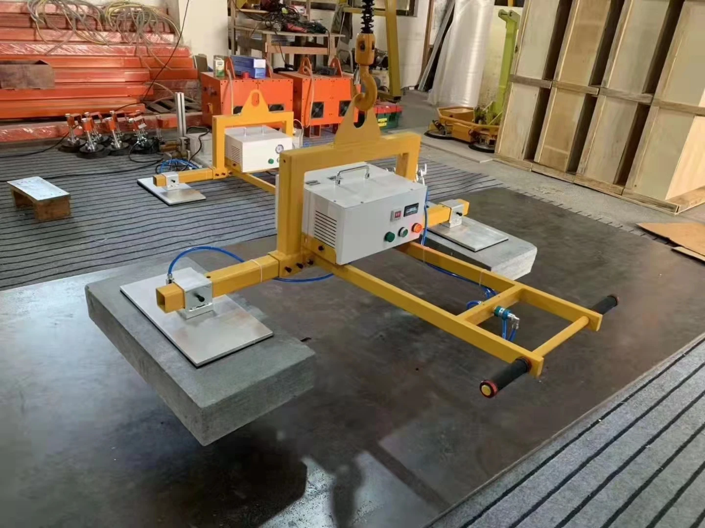 Pneumatic Tilting Granite Marble Stone Slab Lifting Equipment Vacuum ...