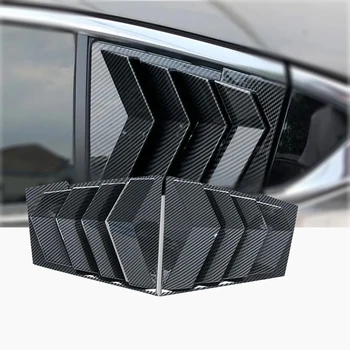 Car Rear Side Window Louvers Cover Window Scoop Air Vent Cover Trim For ...