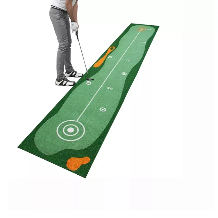 Mini Golf Set Training Aid Indoor With 11.5' Putting Green Mat,2 ...