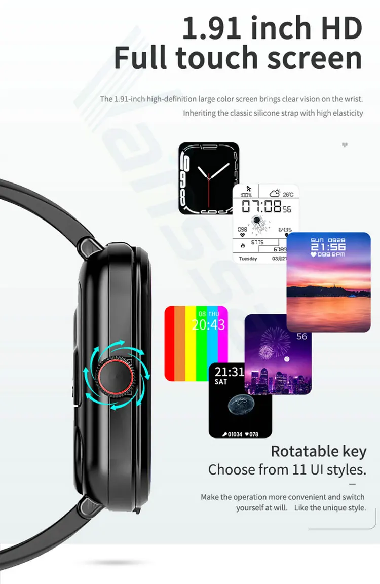 Tws Headset Wireless Ear Buds Smart Bracelet Watch Band Earbuds Combo ...