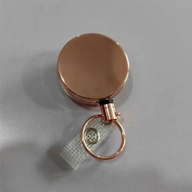 4cm Metal Badge Reel - Retractable Key Chain with ID Holder
