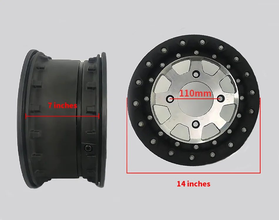 Arace Atv Utv Beadlock Wheel Double Bolt Pattern Front Rear Atv Utv ...