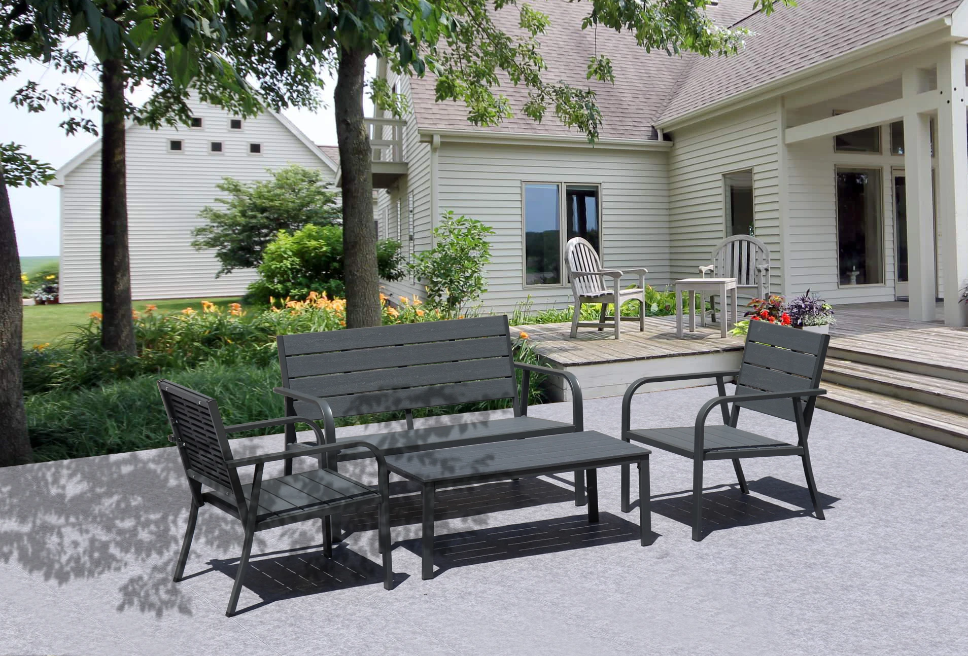 Outdoor Coffee Table Sets Modern Patio Hotel Garden Furniture Chair and ...