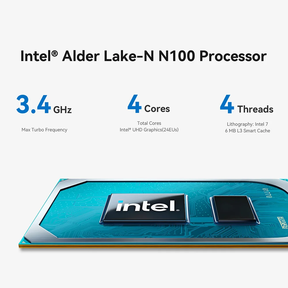 Beelink MAX N100/N95 16GB SSD Mini PC with Dual Ethernet Ports