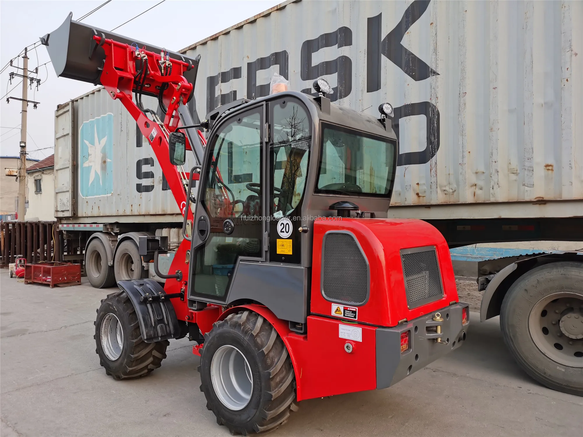 1t Tractor Loader Hzm 810 Mini Wheel Loader With Euro 5 Engine - Buy ...