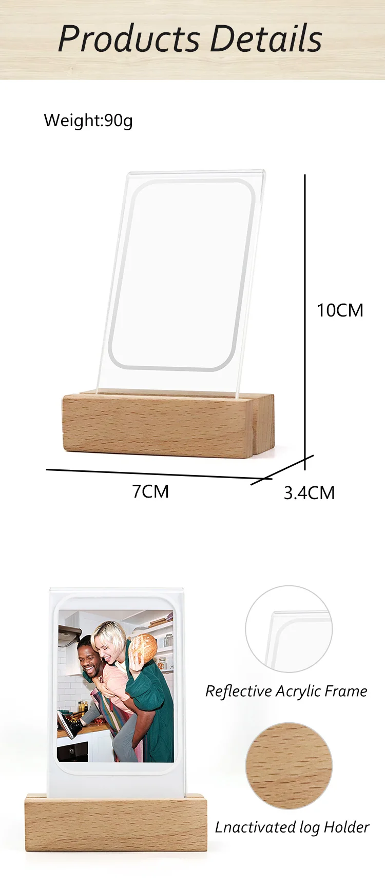 New Arrival Luminous Wood Stand Instax Mini Photo Film Picture Frame ...