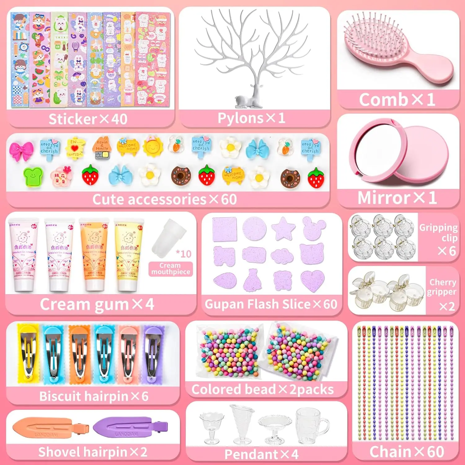 Kid Guka Sticker Set - Fun Art Making Kit for Girls