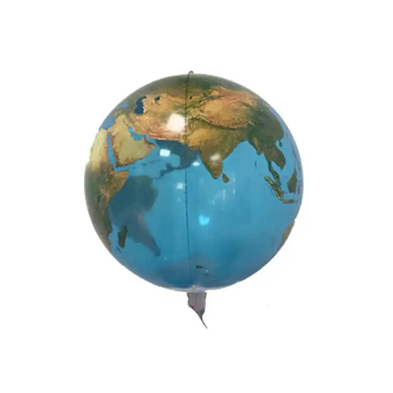 4d Round Earth Shape Bobo Balloons Tassel Transparent Bobo Balloons For ...