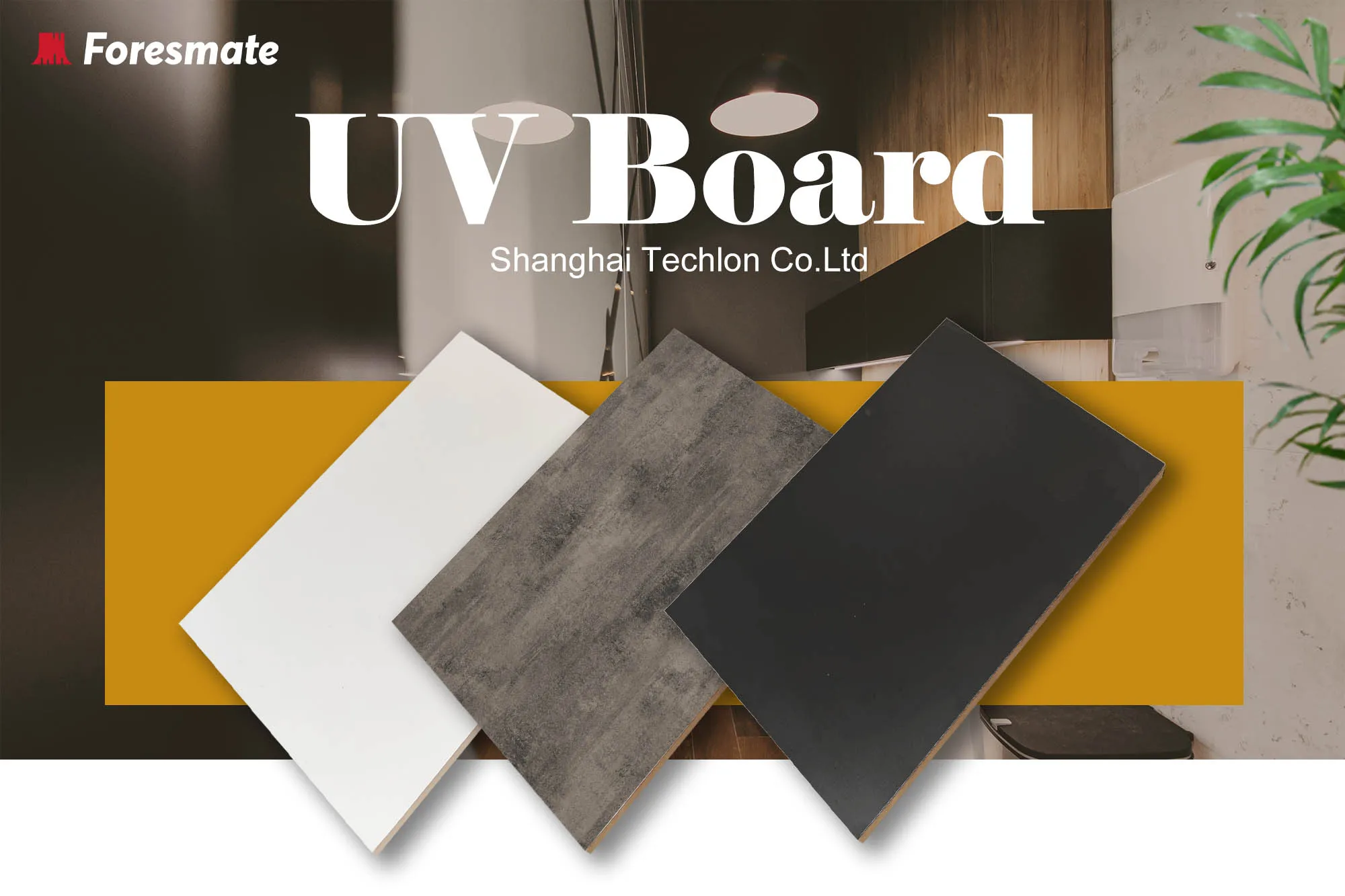 Foresmate Group Skin Texture Black Melamine Laminated Uv Mdf Wood ...