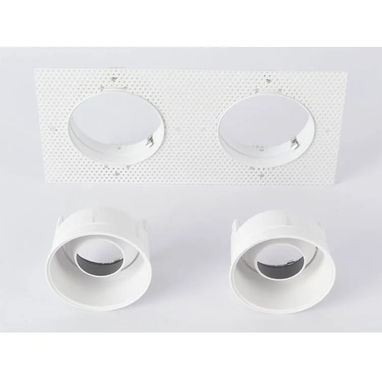 Aluminum White Gu10 Round Recessed Trimless Downlight Fixture Mr16 ...