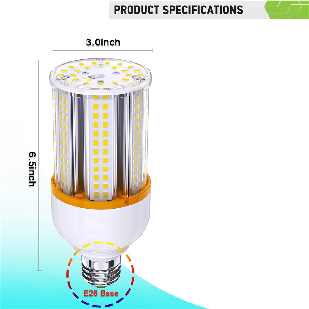 Super Bright 360 Degree Outdoor Led Corn Light 30w E26 E27 Garage Parking Lot Led Street Corn ...