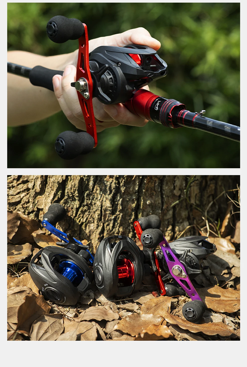 LINNHUE Baitcasting Reel AC2000 - 6.3:1 Gear Ratio