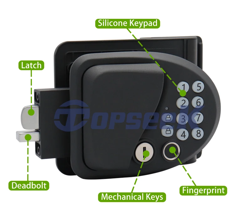 Keyless Smart RV Entry Door Lock Handle Knob Deadbolt