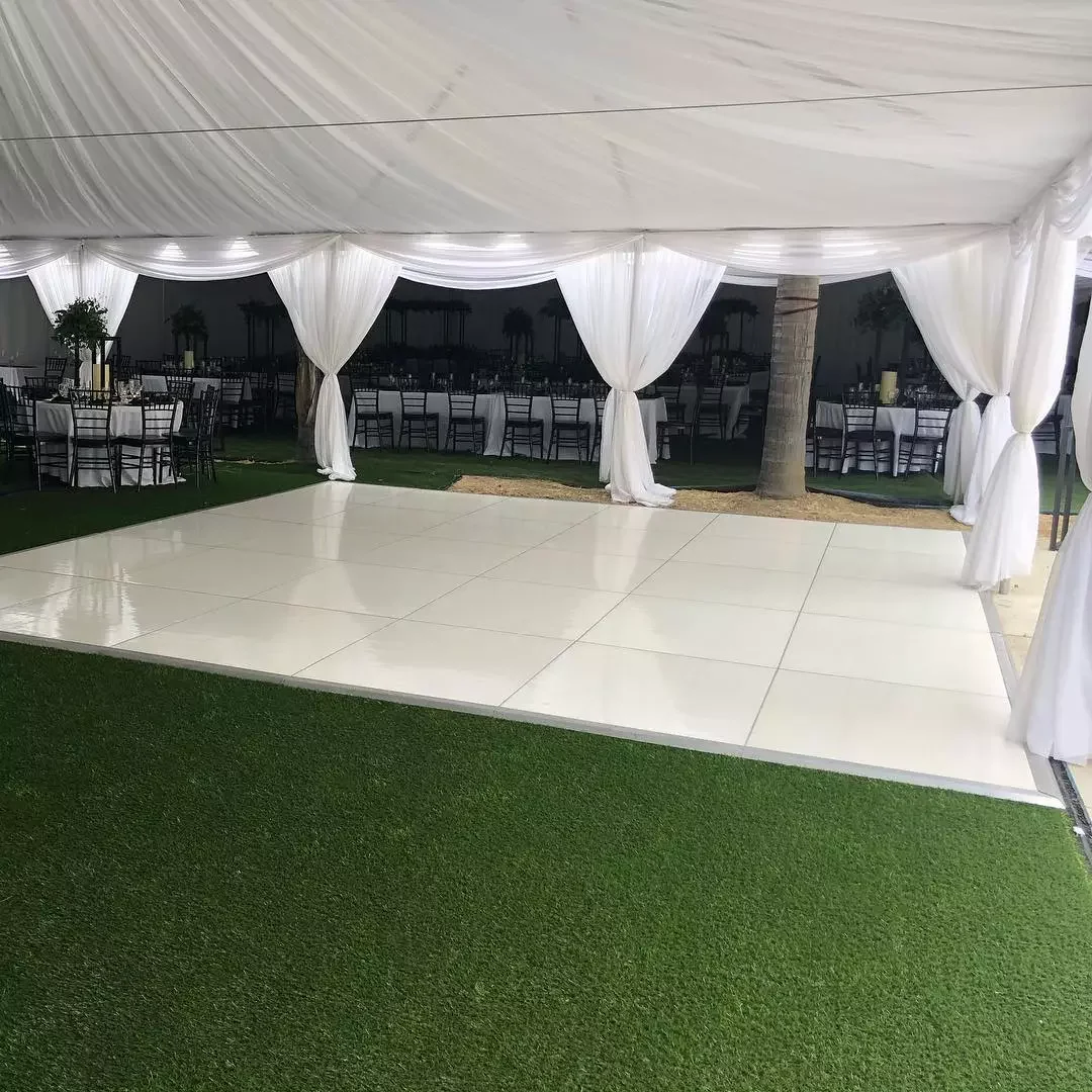 Outdoor Black White Dance Floor Panels Portable Wooden Portable Wedding ...
