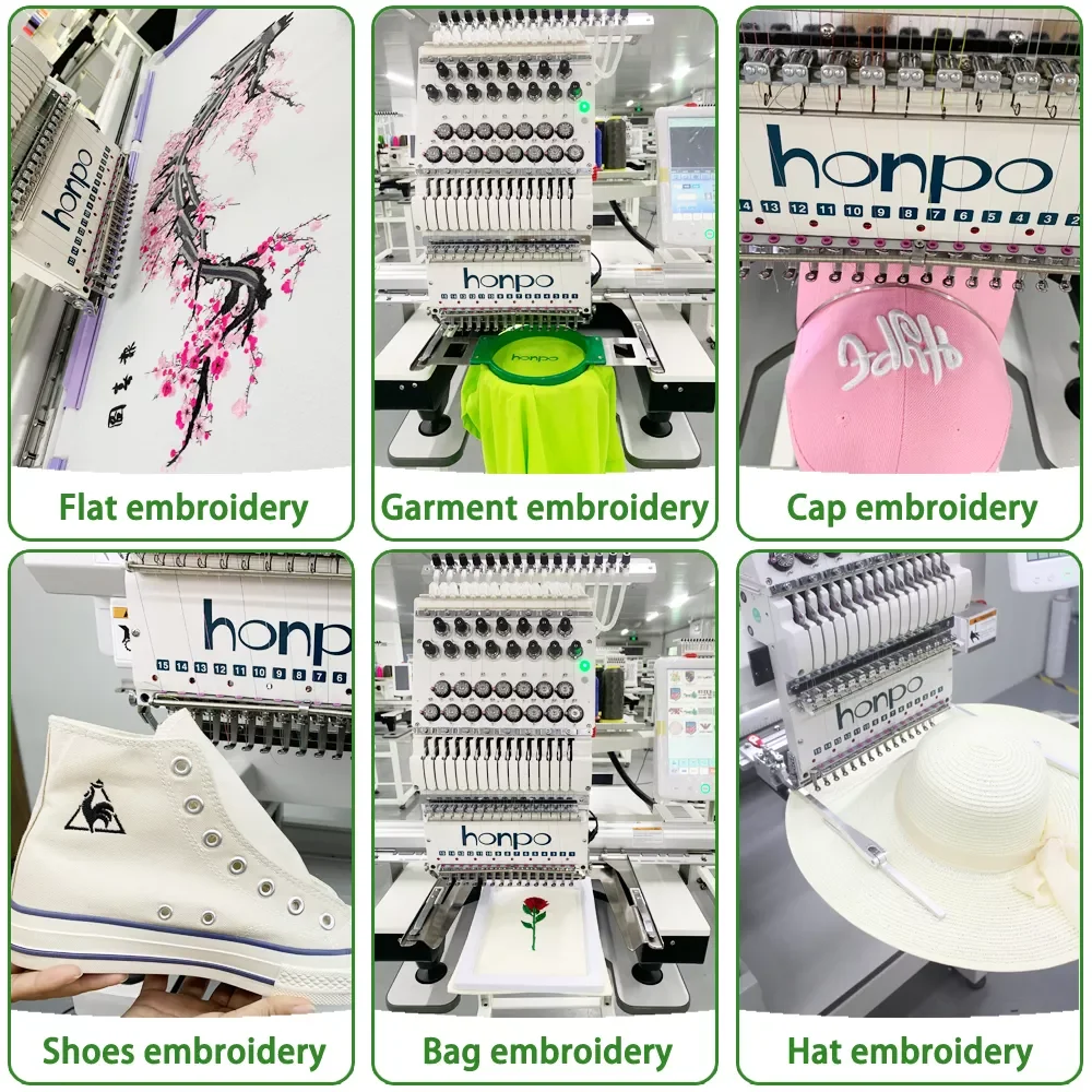 Single Head Computerized Embroidery Machine For Garment Apparel ...