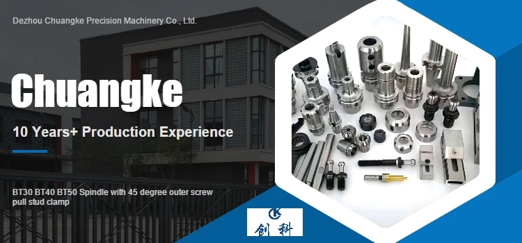 BT30 BT40 BT50 Spindle with 45 Degree Outer Screw Pull Stud Clamp