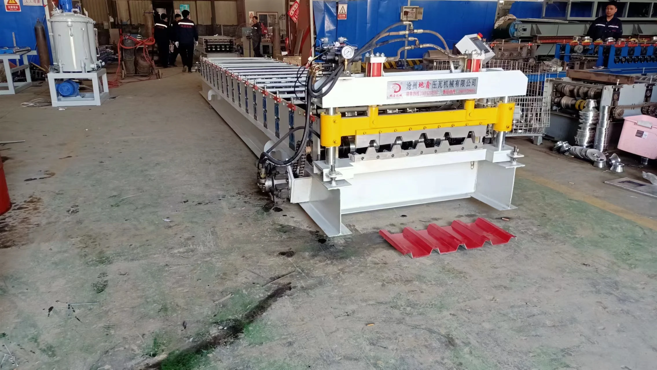 Single Layer Roofing Metal Sheets Roll Forming Machine /tiles Making ...
