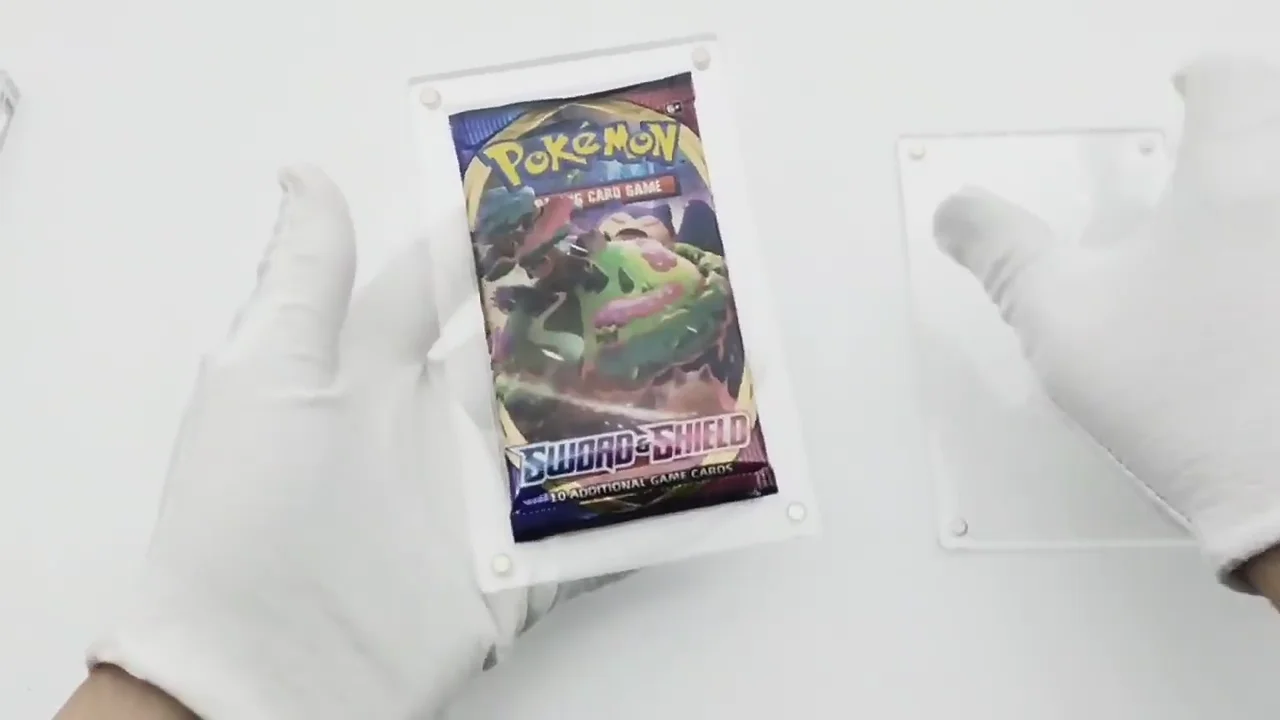 Acrylic Pokemon Booster Pack Box Magnetic Display Case Custom Clear ...