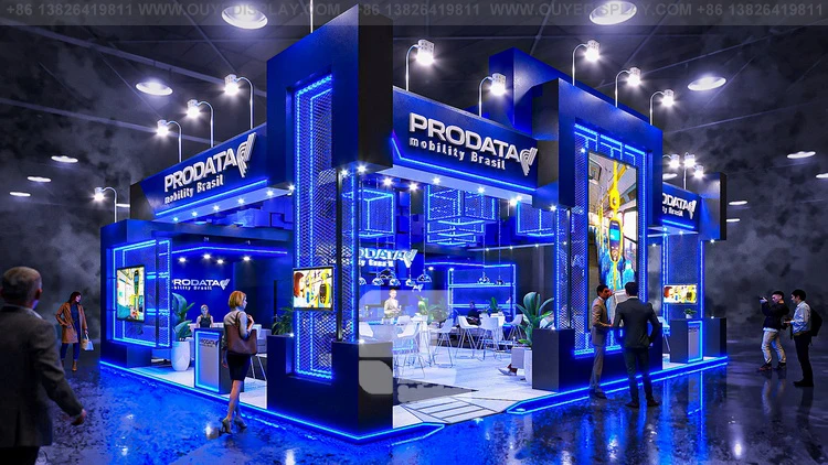 Luxury Exhibition Booth Exhibition Stand Display Booth Aluminum Frame ...